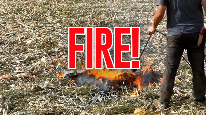 Testing Fire Suppression on a Grain Cart for Field and Equipment Safety